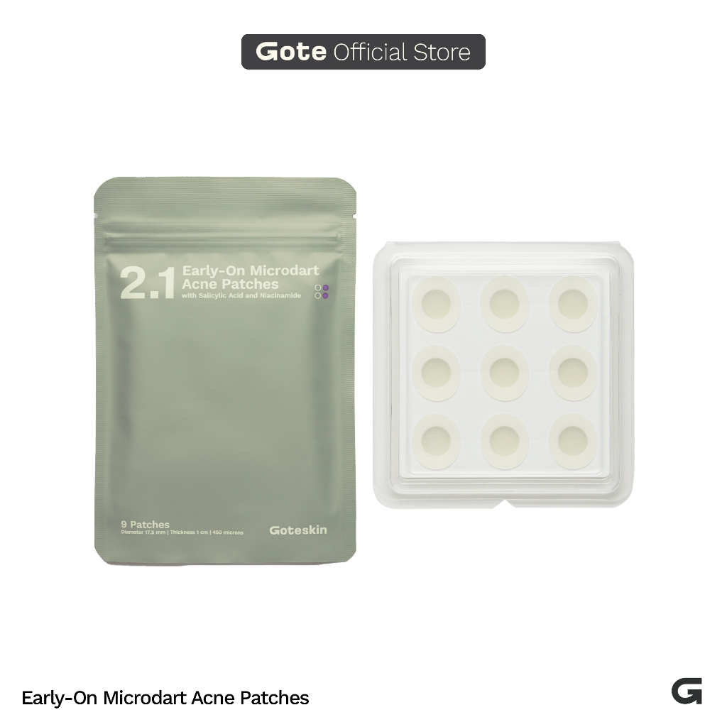 Goteskin Early-On Microdart Acne Patches (9Pcs) - Microneedle Pimple ...