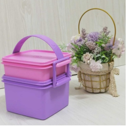 Tupperware Double Delight/Small Goody Box 790ml/Double Deep 1.7L/Lunch ...