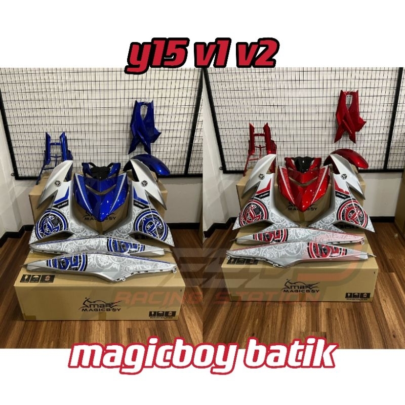 magicboy cover set batik red batik blue y15 v1 v2 | Shopee Malaysia