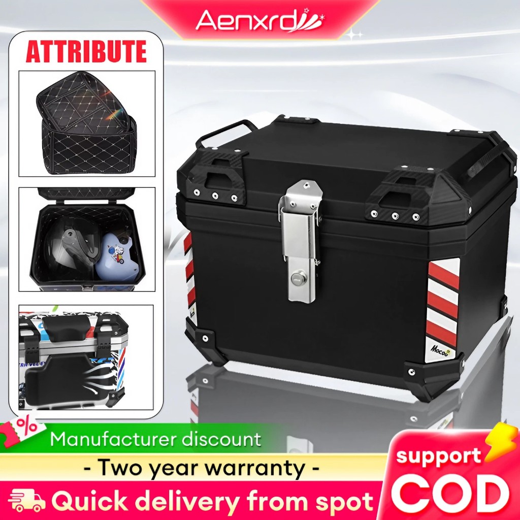 45L Motorcycle Box Suitable for Top Box Aluminium Motorcycle trunk ...