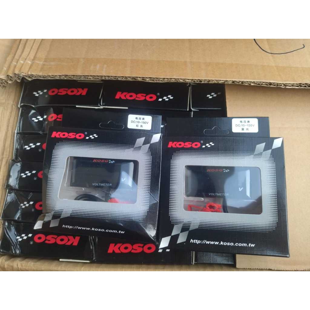 Volt Meter Koso 100% Taiwan 12v 24v Digital LED Car Motorcycle Lorry ...