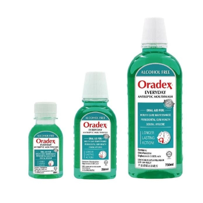 Oradex Everyday Antiseptic Mouthwash (90ml / 250ml) | Shopee Malaysia
