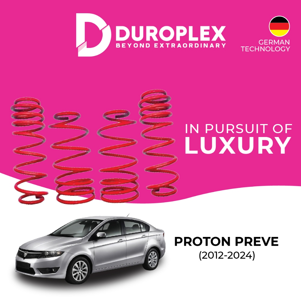 DUROPLEX Full Set Heavy Duty Lowered Sport Spring Proton Preve (2012 ...