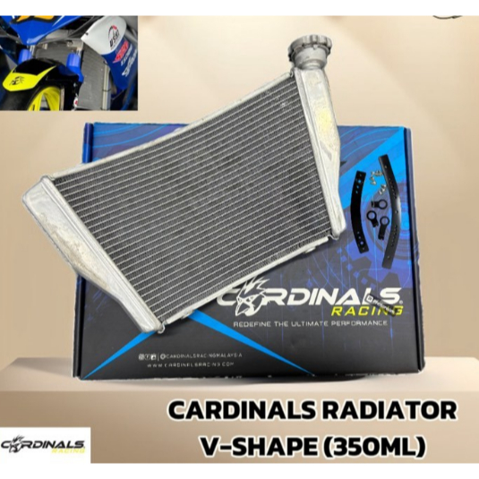 CARDINALS RACING V SHARE V-SHARE RADIATOR TANK ALUMINIUM WITH FEASIBLE ...