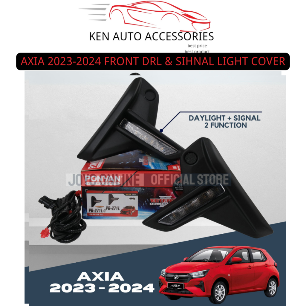PERODUA AXIA 2023-2024 FRONT DAYTIME RUNNING LIGHTS, DAYLIGHT & SIGNAL ...