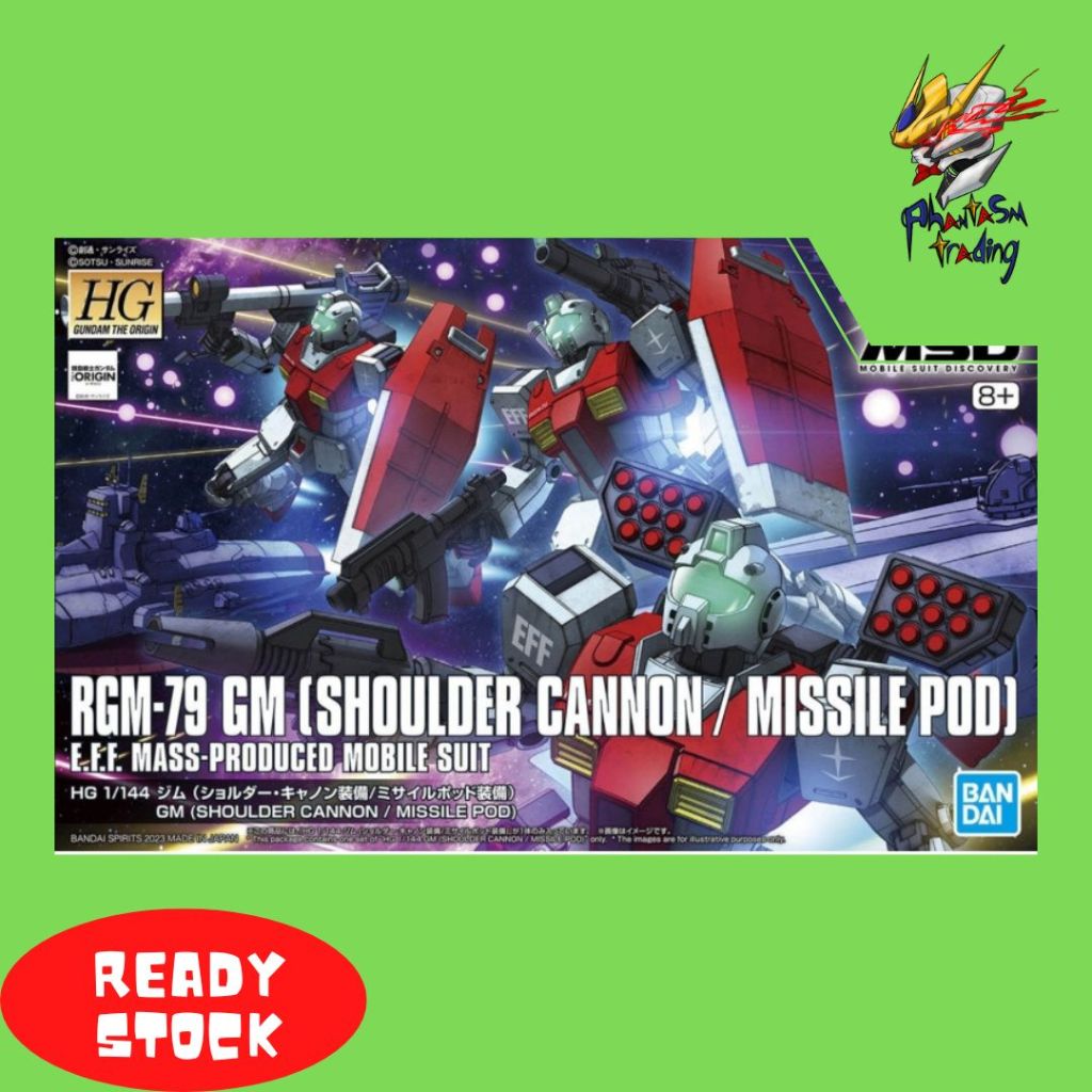 HG Gundam The Origin RGM-79 GM (Shoulder Cannon/Missile Pod) | Shopee ...