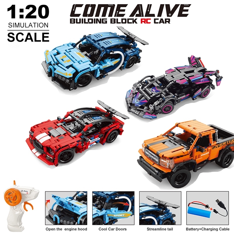 New RC Sports car Building Block RC Off road vehicle Remote Control ...