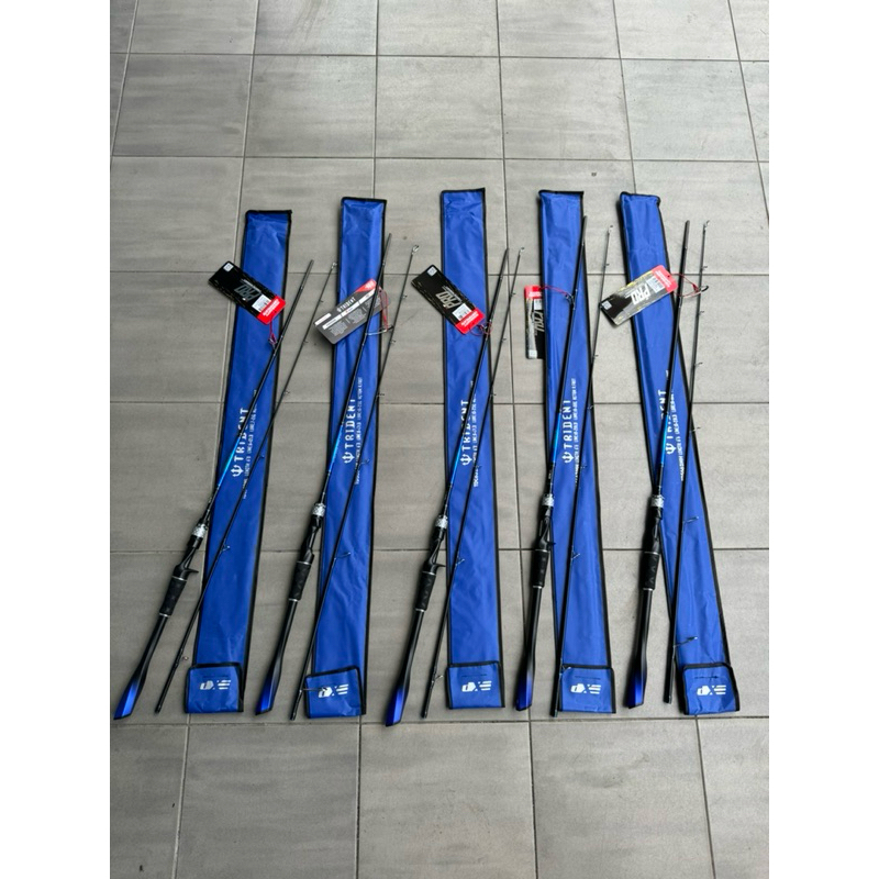 EXP TRIDENT CARBON FIBER FISHING ROD SPINNING/BC Medium Light Medium ...