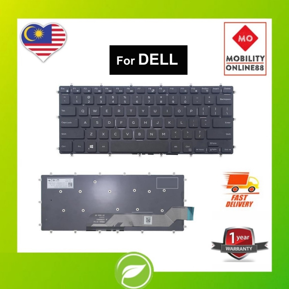 DELL LATITUDE 13-3379 13-3490 P74G P75G P88G Laptop Keyboard | Shopee ...
