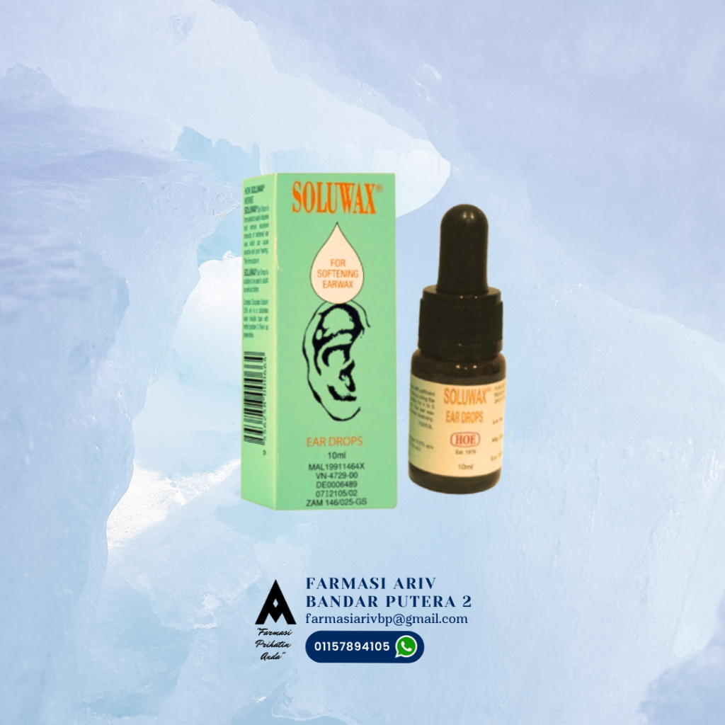 SOLUWAX EAR DROPS FOR SOFTENING EARWAX 10ML | Shopee Malaysia