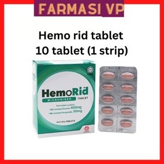 HemoRid Tablet 10's per strip for Haemorrhoid | Shopee Malaysia