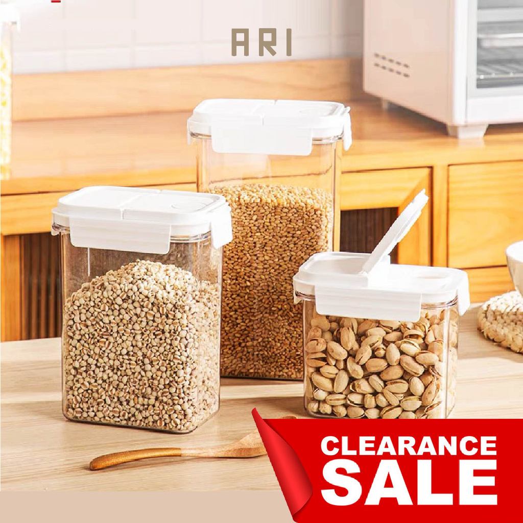 ARI Double Opener Food Container Airtight Storage Kitchen Tupperware ...