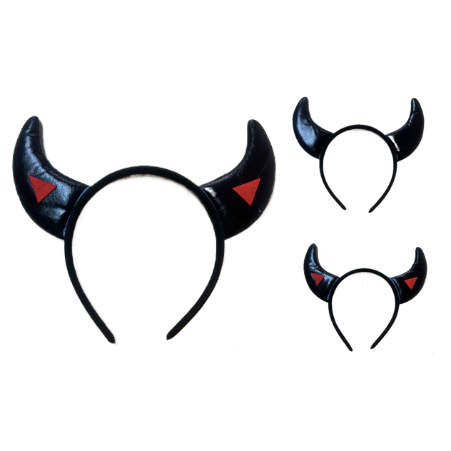 MSIA Ready Stock/ Black Devil Horn Headband Fancy Dress Accessory ...