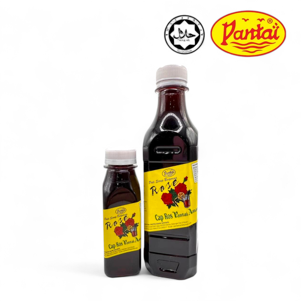 Pantai Brand Sirap Rose Halal (PVC Packaging) Pati Cordial Syrup ...