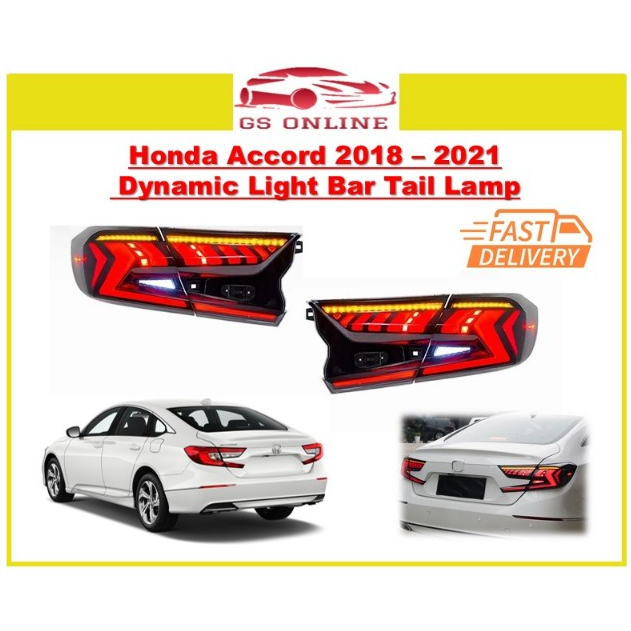 Honda Accord 2018 2019 2020 2021 Dynamic Light Bar Tail Lamp Taillight ...