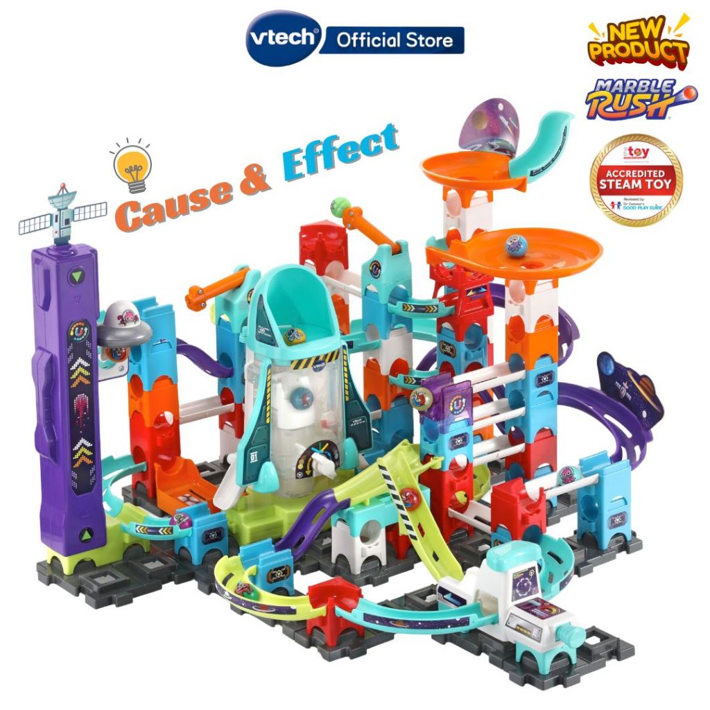 Marble Rush - Shuttle Blasts-off Set (120 blocks + 5 marbles) | Shopee ...