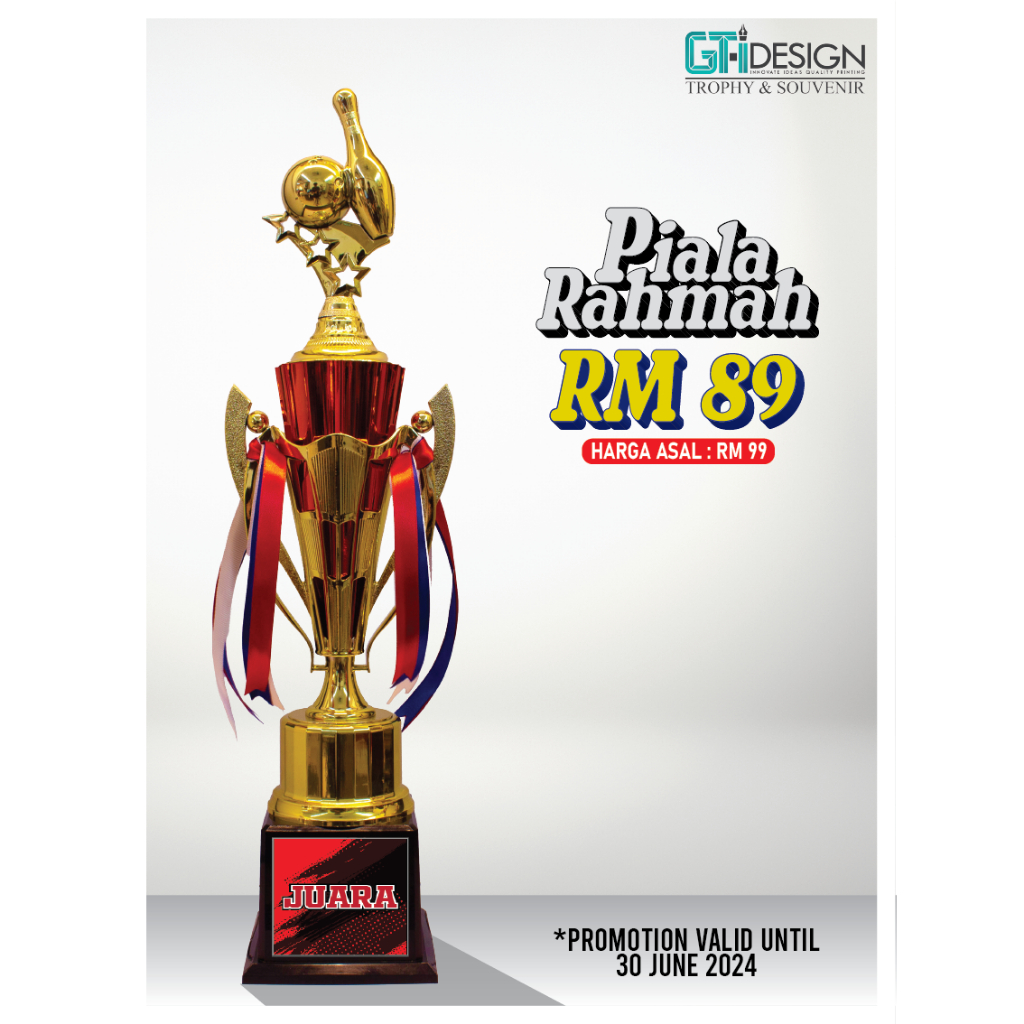 PIALA RAHMAH BOLING / BOWLING TROPHY RC06 ( TAPAK BERAT & PRINT ATAS ...