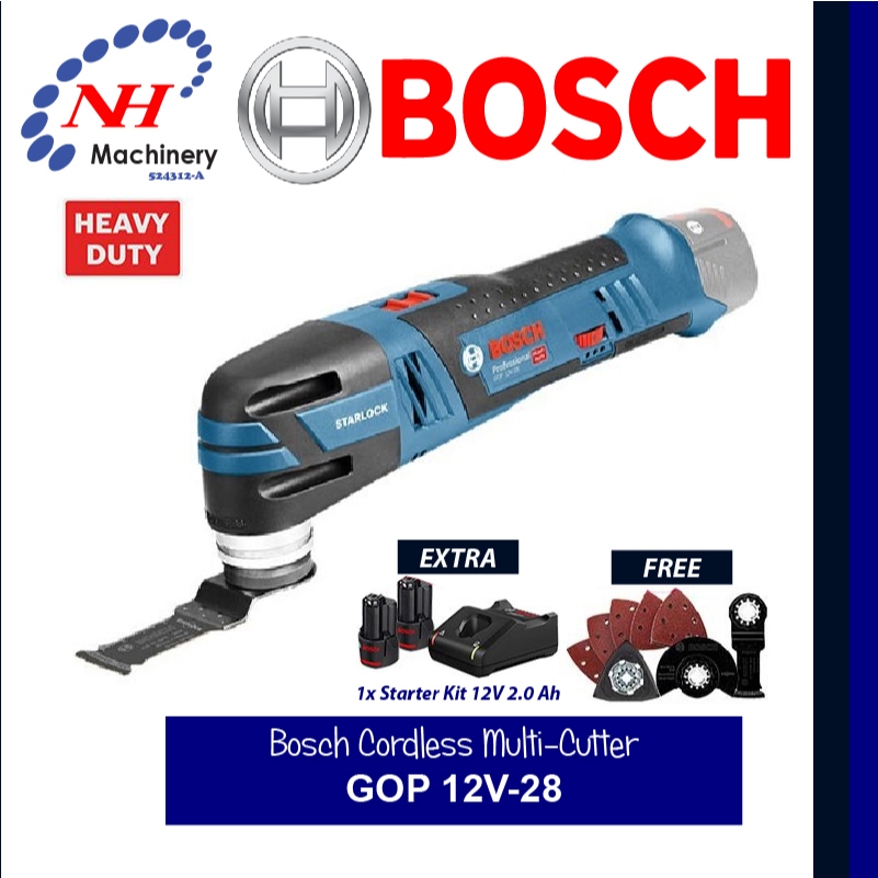BOSCH GOP 12V-28 - CORDLESS MULTI-CUTTER | Shopee Malaysia