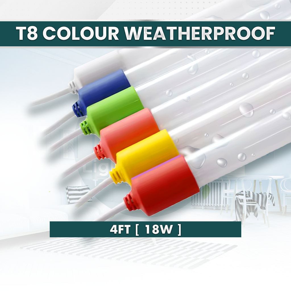 4ft/18w Weatherproof LED Tube / Lampu Warna / Lampu LED / Lampu Panjang ...