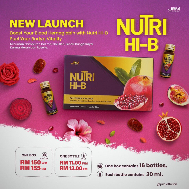 NUTRI HI B (1BOX) BY JRM BONDA ROZITA READY STOCK FAST DELIVERY | Shopee Malaysia