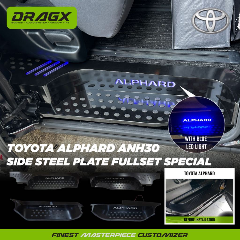 🔥READY STOCK🔥 TOYOTA ALPHARD ANH30 SIDE STEEL PLATE FULLSET SPECIAL ...