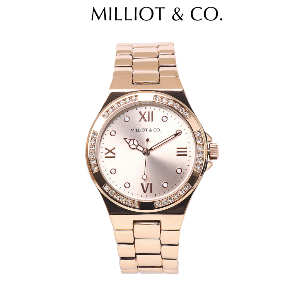 Milliot & Co Elle Rose Gold Metal Watch | Shopee Malaysia