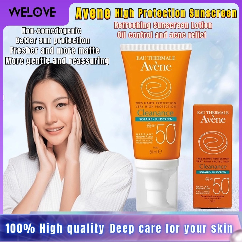 Avene Cleanance Solaire Sunscreen SPF 50 UV Protection Broad Spectrum ...