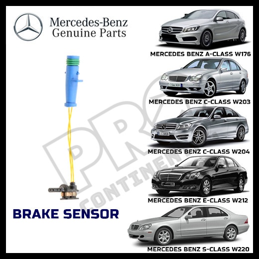 GENUINE MERCEDES BENZ W203 W204 W212 W220 W176 FRONT REAR BRAKE PAD ...