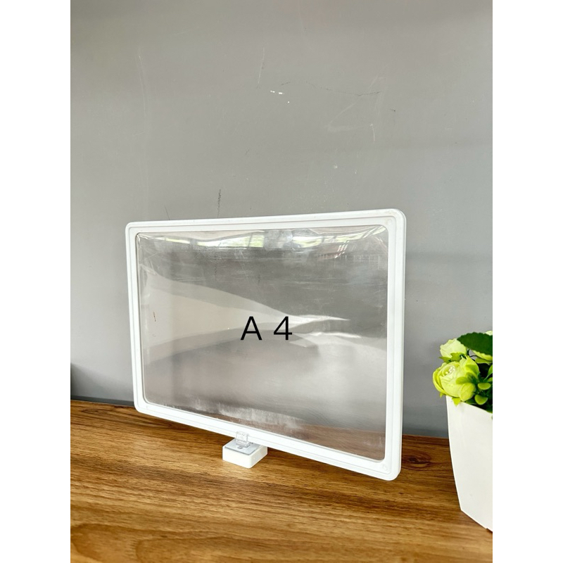 OPPA MAGNETIC PRICE FRAME A4 (WHITE)/ PRICE TAG A4 FRAME WHITE COLOUR W ...