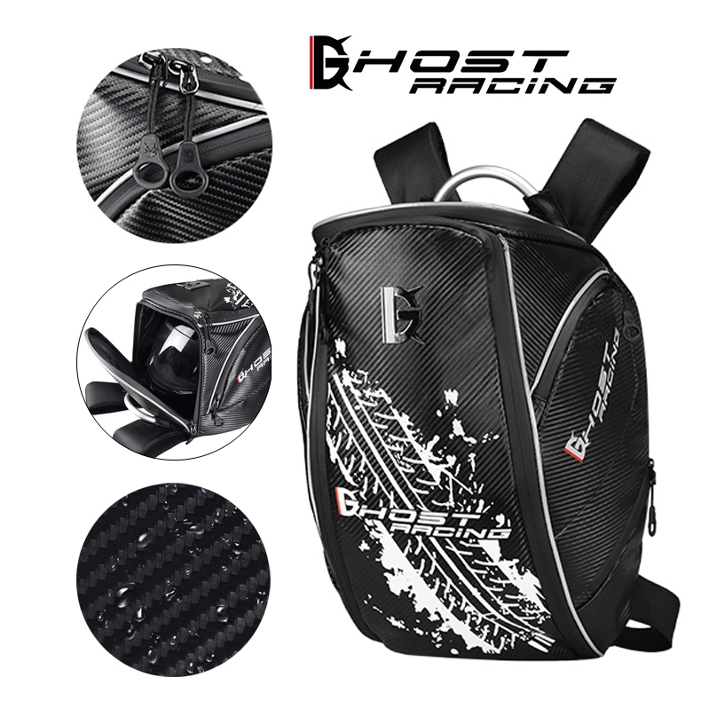 Original Ghost Racing Motorcycle Riding Bag Backpack Helmet Carrier ...