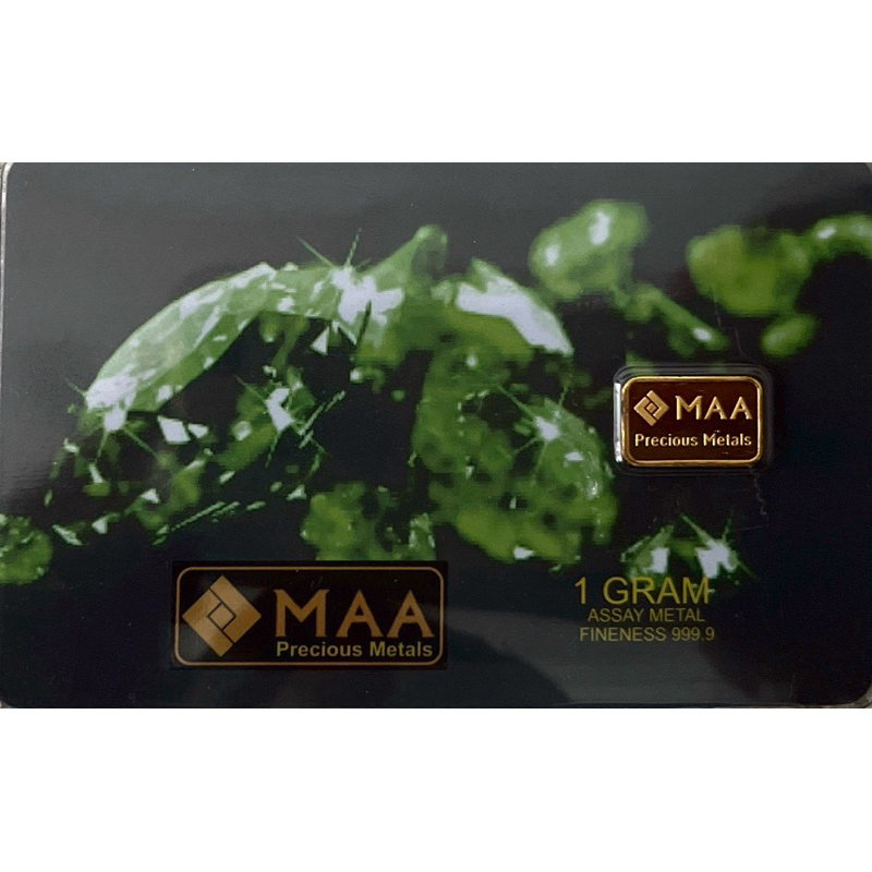 Gold Bar 999.9 1g (MAA Precious Metals) | Shopee Malaysia