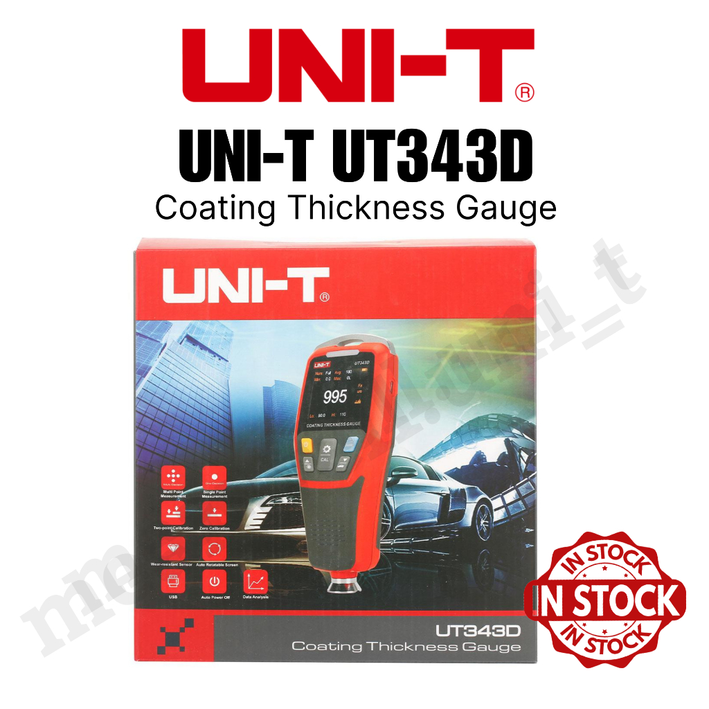 UNI-T UT343D Digital Coating Thickness Gauge Meter Tester / UNI-T ...