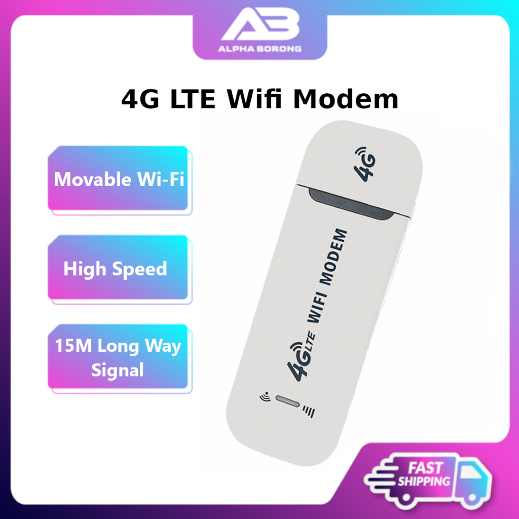 4G LTE USB Modem Dongle 150Mbps for Laptop PC Network Sim Card WiFi ...