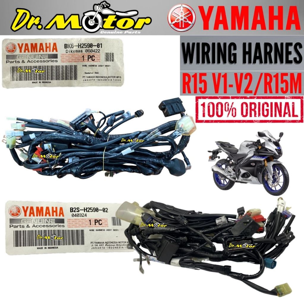 YZF R15 R15M V1-V3 R155 YZF155 Body Wiring Harness Wire Wayaring Wayar ...