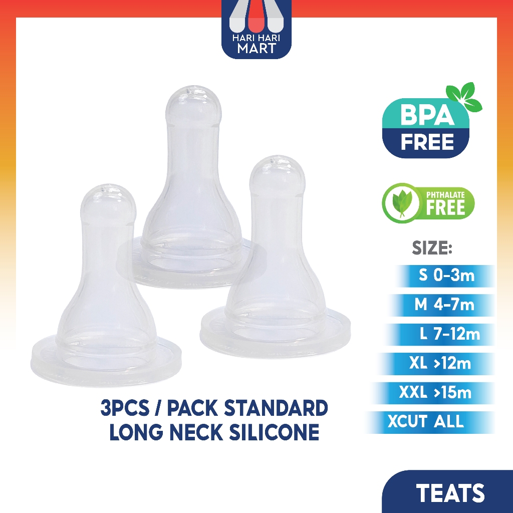 Shalala 3in1 Silicone Standard Neck Long Teats - S / M / L / XL / XXL ...