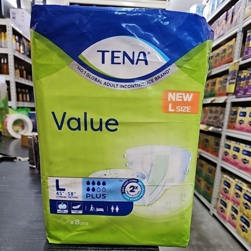 Tena Value L/XL tape x 8pcs | Shopee Malaysia