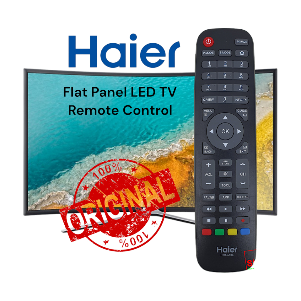 Original Haier HTR-A10E Flat Panel LED TV Television Remote Control ...