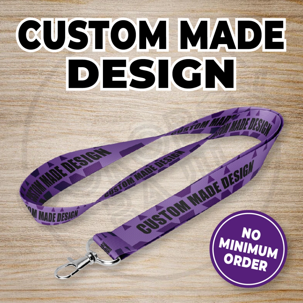 💜 Lanyard Custom Made Design (20mm / 25mm) 1 Side / 2 Sided Printing 💜 ...