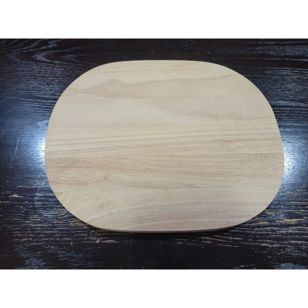 44cmx 36cm oval shape -25mm thick rubber wood cutting board/橡木砧板/papan ...