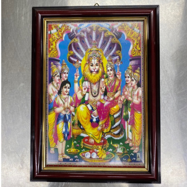 Narasimha Hindu God Photo frame | Sami Photo Frame | 7x10 | Shopee Malaysia