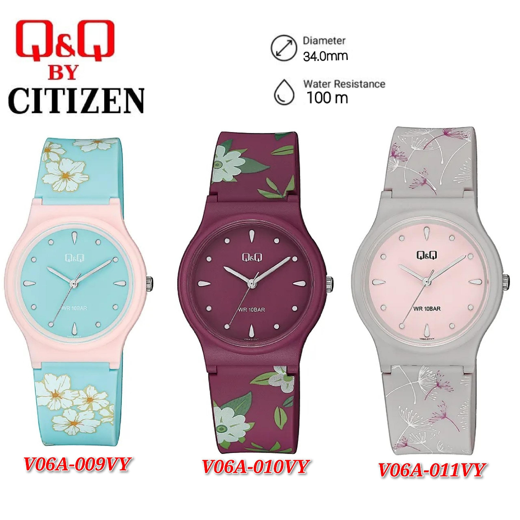 Q&Q Japan by Citizen Unisex Resin Analogue Watch VP46 / V06A | Shopee Malaysia