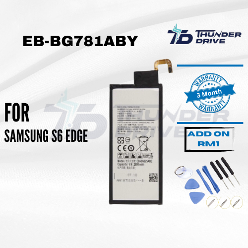 Thunder Drive Battery Compatible For Smsung S6 Edge EB-BG781ABY ...