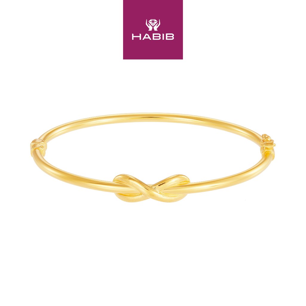 HABIB 916/22K Yellow Gold Bangle BK16120322 | Shopee Malaysia