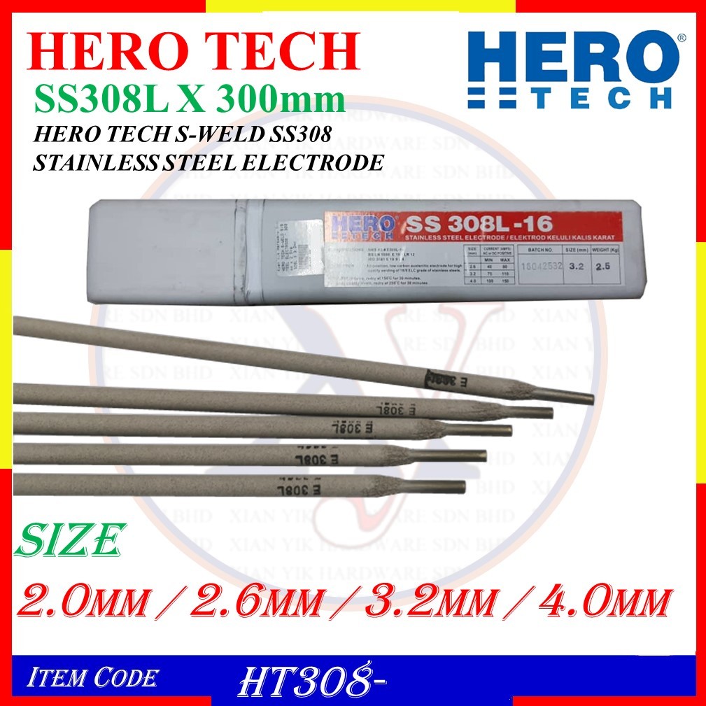 [1KG, 2.5KG] E 308L-16 HERO TECH S-WELD STAINLESS STEEL WELDING ...