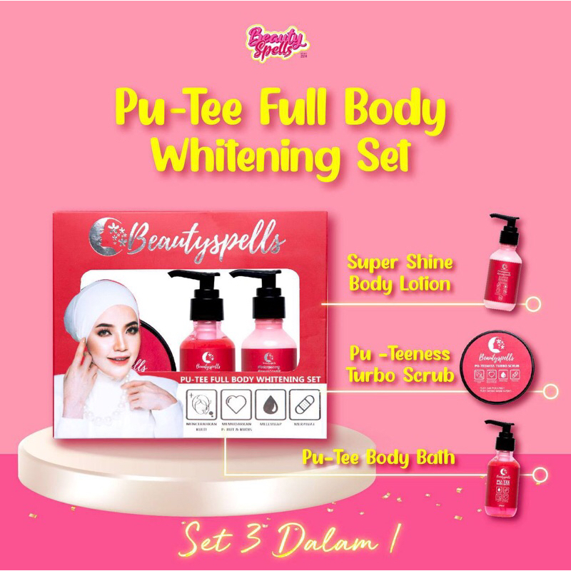 FULL SET WHITENING | Pu-tee Full Body Whitening Set Beautyspells 3 in 1 ...