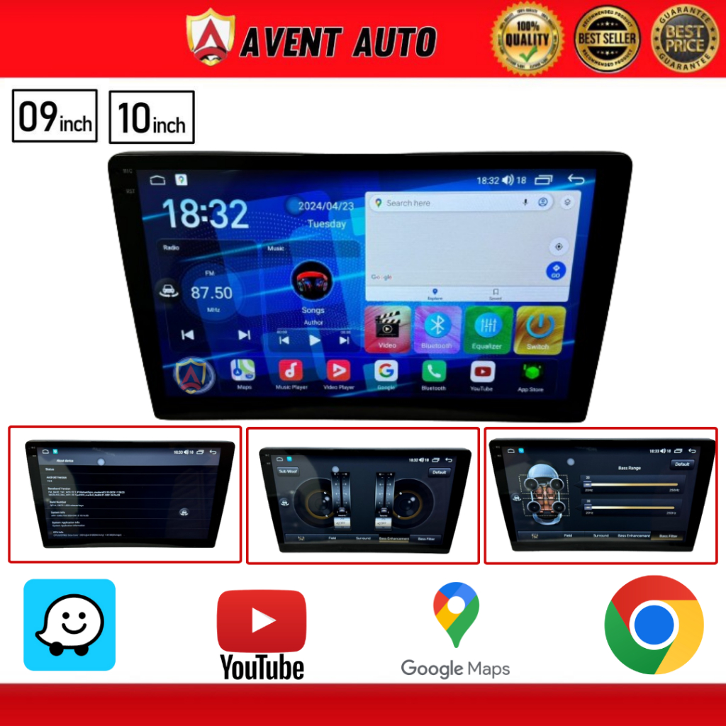 High Power 4G SIM Card Android Player Car Radio Wireless Carplay And ...