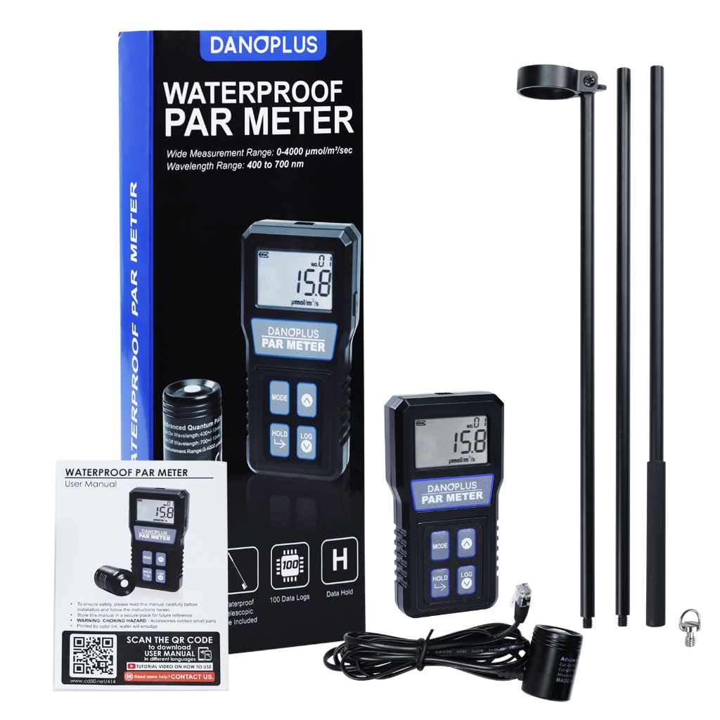 PAR Meter for Reef Tank Waterproof PAR Meter Aquarium IP68 Quantum ...