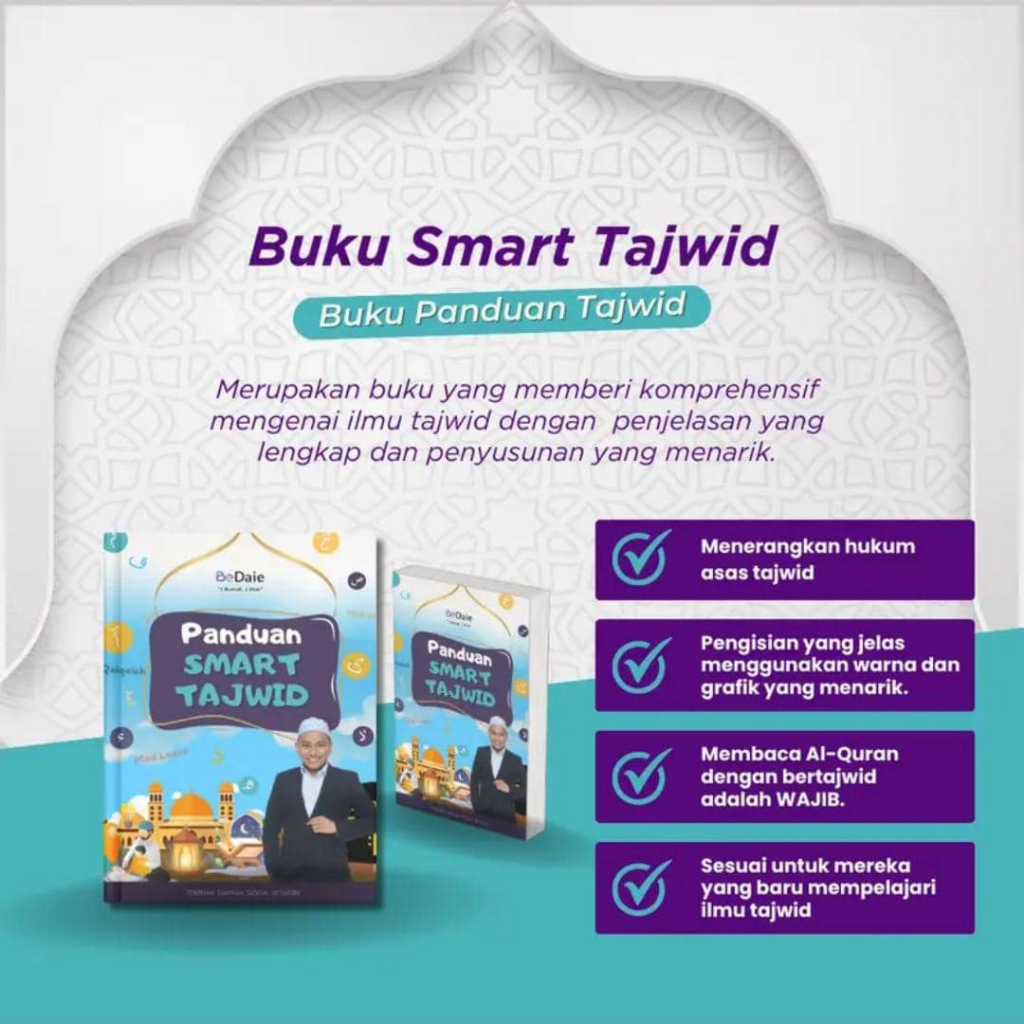 Buku Panduan Smart Tajwid Bedaie - (Pembelajaran Online ll) Kupasan ...