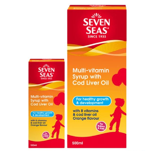 Seven Seas Multivitamin syrup with Cod Liver Oil (500 ml +100 ml ...