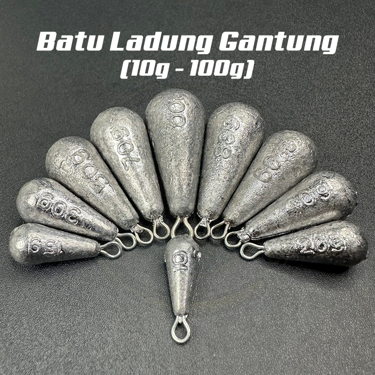 Batu Ladung Gantung Bottom Lead Sinker Pancing Laut Mancing Pantai ...